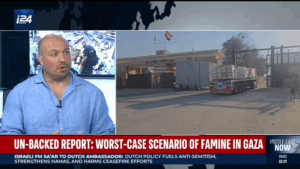 Andrew Fox with I24 English on the distribution of aid in Gaza - Henry ...