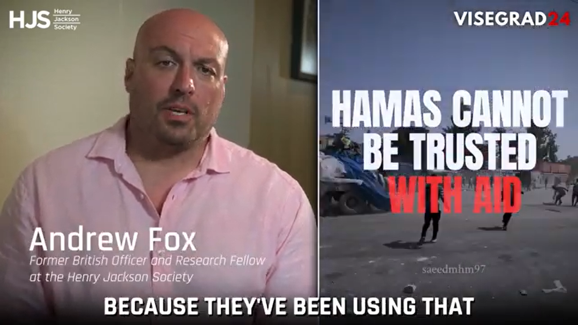Andrew Fox speaks to Visegrad on his findings on the ground in Gaza ...
