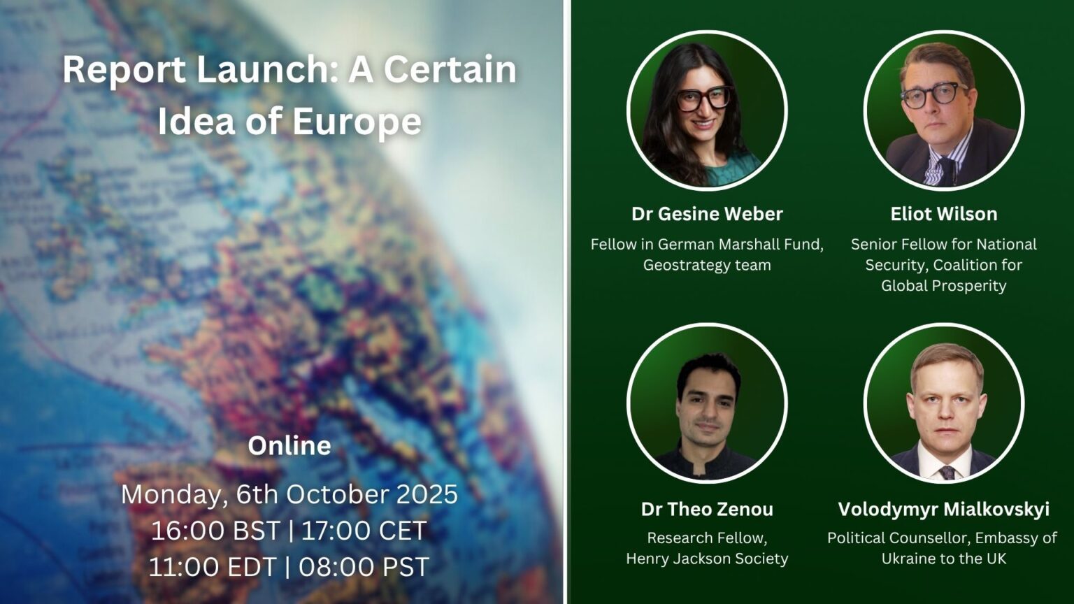 Report Launch: A Certain Idea of Europe - Henry Jackson Society